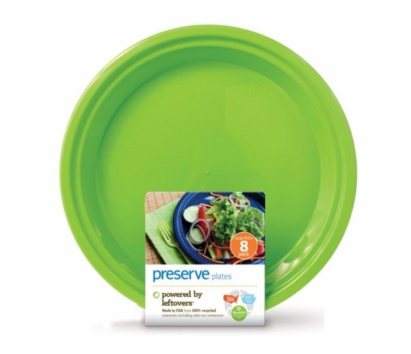 Preserve On the Go Plate, Large (10.5), 8-count, Apple Green